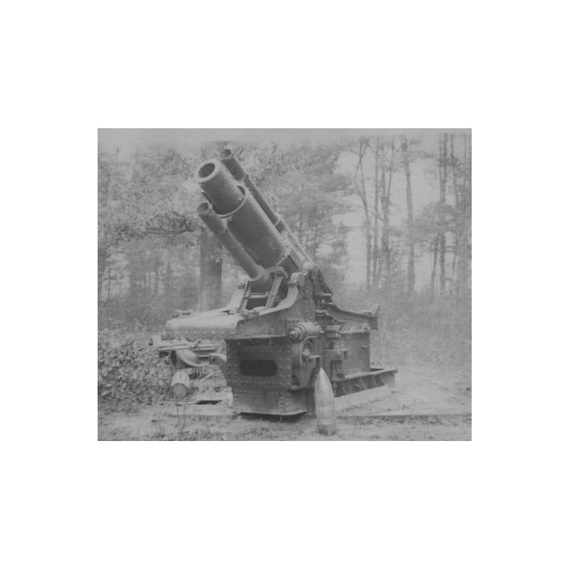 220 mm wz.32 (Skoda) polish morter. Fighting position.